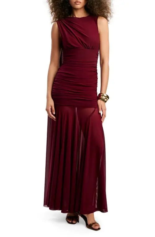 Bardot Alverie Mesh Maxi Dress