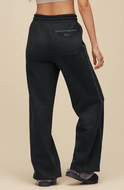 UGG Classic Straight Leg Pants With Drawstring Waist - Black