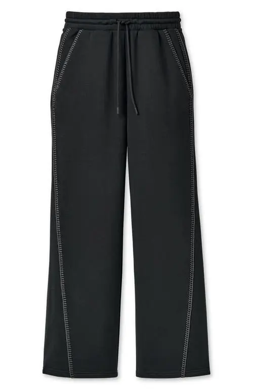UGG Classic Straight Leg Pants With Drawstring Waist - Black