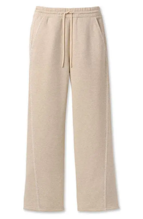 UGG Classic Straight Leg Pants With Drawstring Waist - Sand Heather
