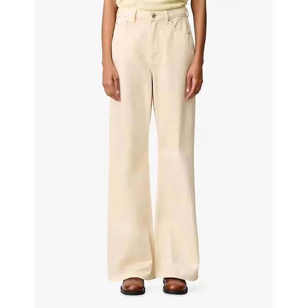 Claudie Pierlot High-rise Flared-leg Denim Jeans