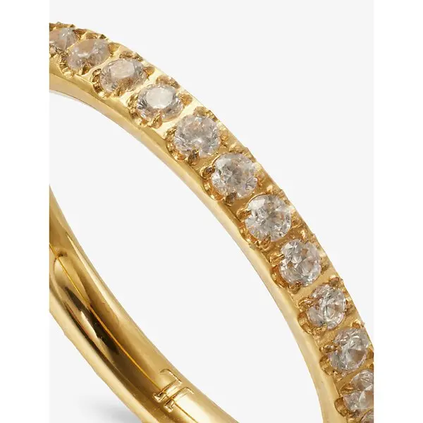 INDIGO LUNE Eterna 18ct Plated Stainless Steel Ring