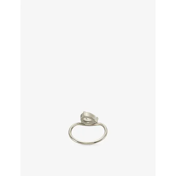 INDIGO LUNE Pia Platinum Plated Stainless-steel Ring