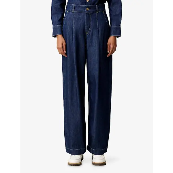 Claudie Pierlot Straight-leg Mid-rise Denim Jeans