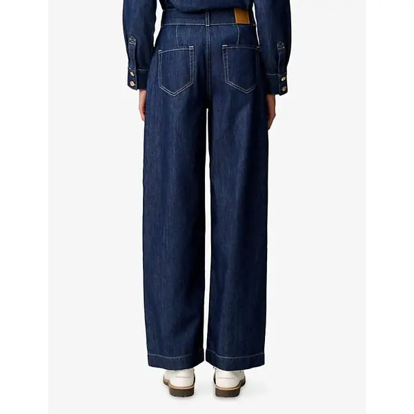 Claudie Pierlot Straight-leg Mid-rise Denim Jeans
