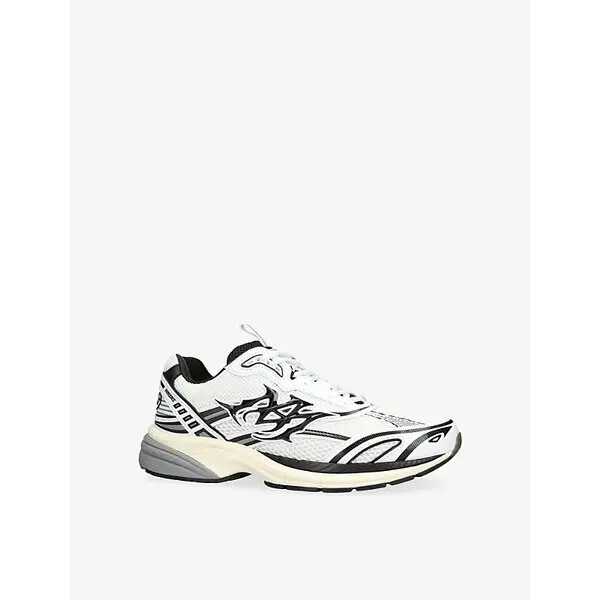 Amiri M Tech Mesh And Leather Trainers