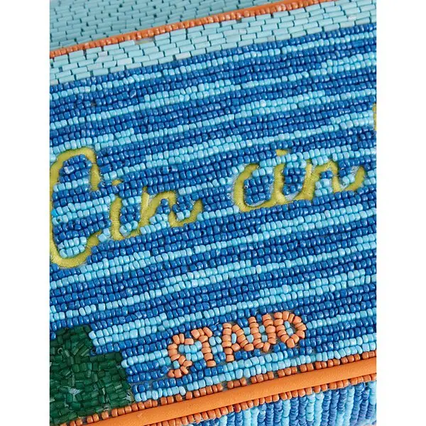 Staud Tommy Beaded Shoulder Bag - Sunset Spritz
