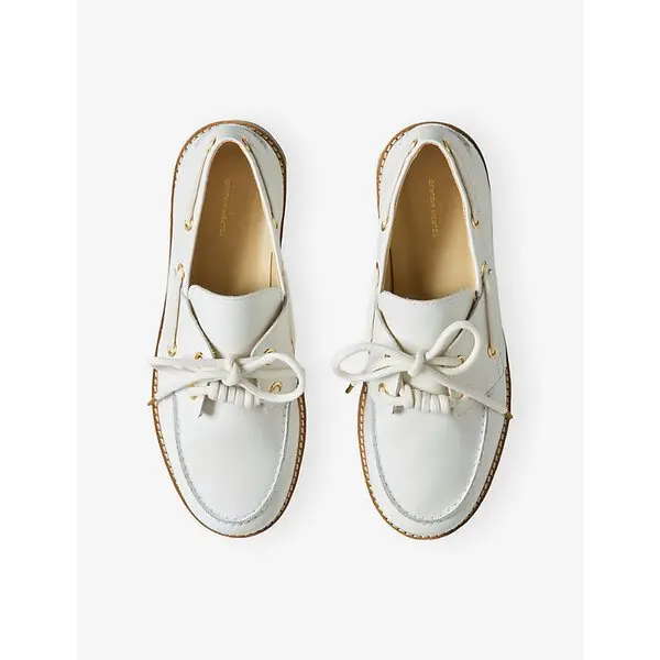 Claudie Pierlot Leather Boat Shoes