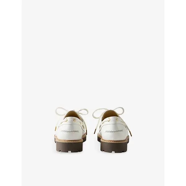 Claudie Pierlot Leather Boat Shoes
