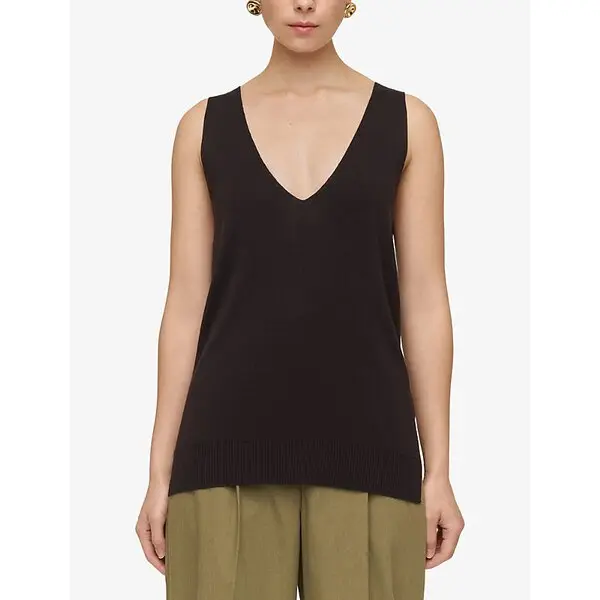 JOSEPH Tell Silk Knit Vest Top