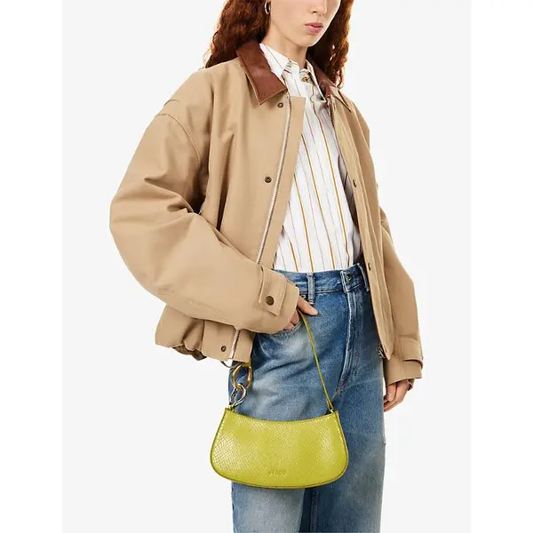 Staud Ollie Leather Shoulder Bag