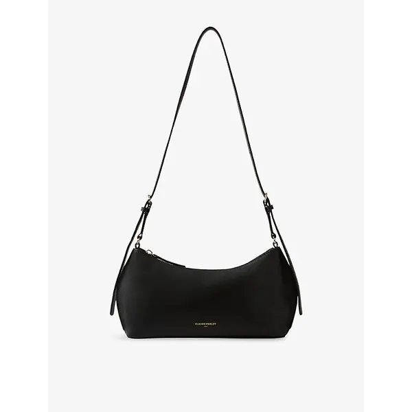 Claudie Pierlot Soft Leather Shoulder Bag - Black