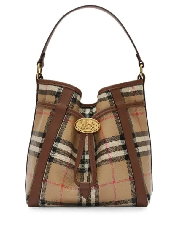 Burberry Mini Check Bucket Bag