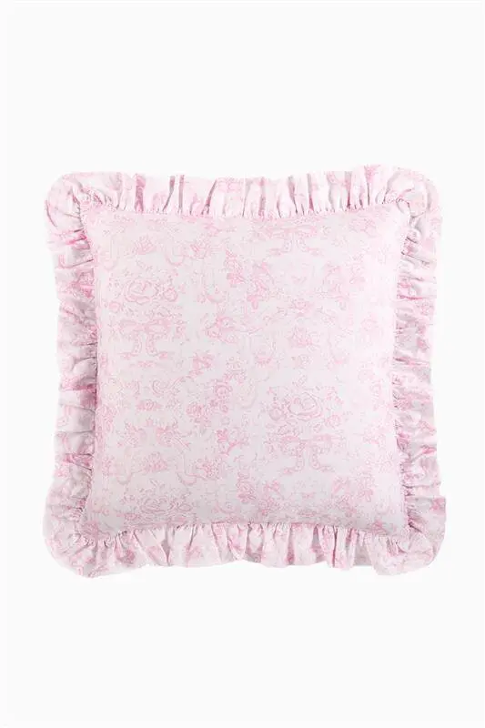 LoveShackFancy Ruffle Throw Pillow - Bubble Pink