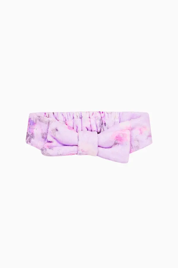 LoveShackFancy Bow Face Wash Beauty Headband - Hibiscus