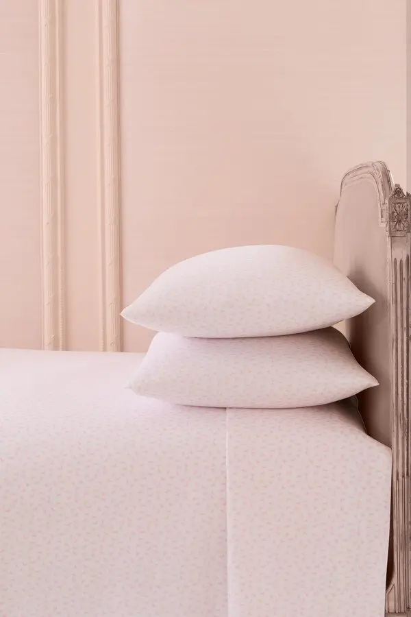 LoveShackFancy Printed Cotton Sheet Set - Bubble Pink