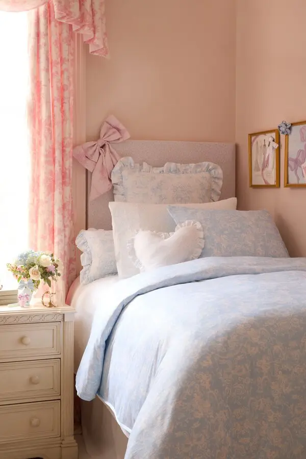 LoveShackFancy Floral Duvet Cover + Sham Set - Blue Cove