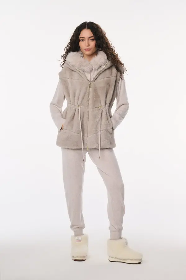 LoveShackFancy X Max&moi Bolo Wool-cashmere Joggers - Heather Gray