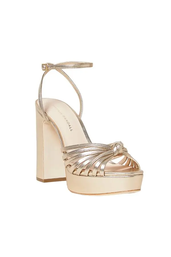 LoveShackFancy Loeffler Randall Rivka Platform Sandal - Black
