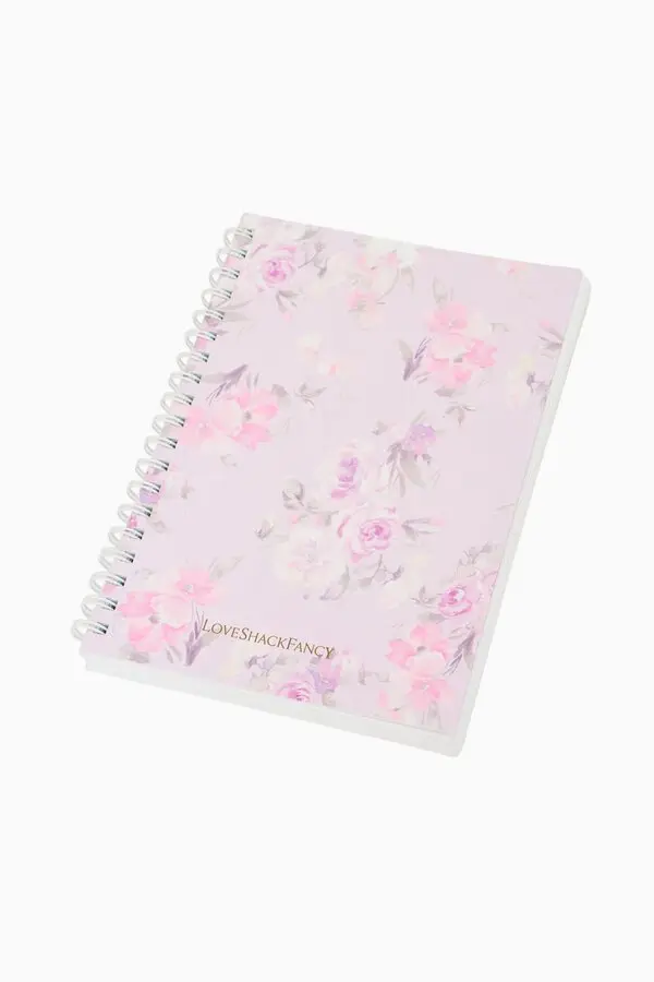 LoveShackFancy Spiral Notebook - Hibiscus