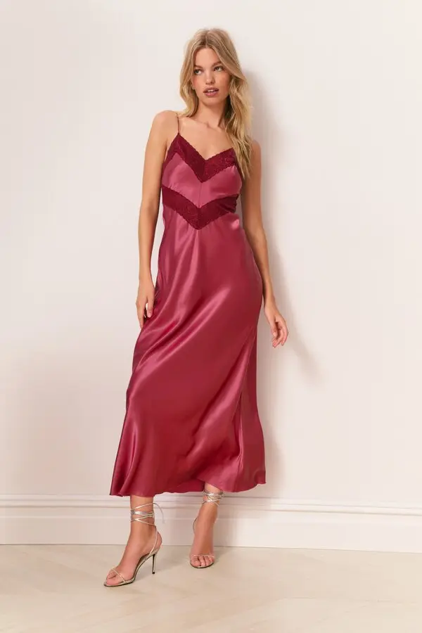 LoveShackFancy Serita Silk Maxi Dress