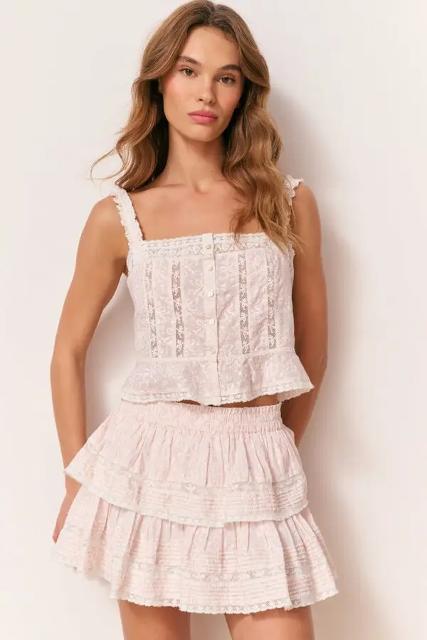 LoveShackFancy Secret Crush Vietta Top