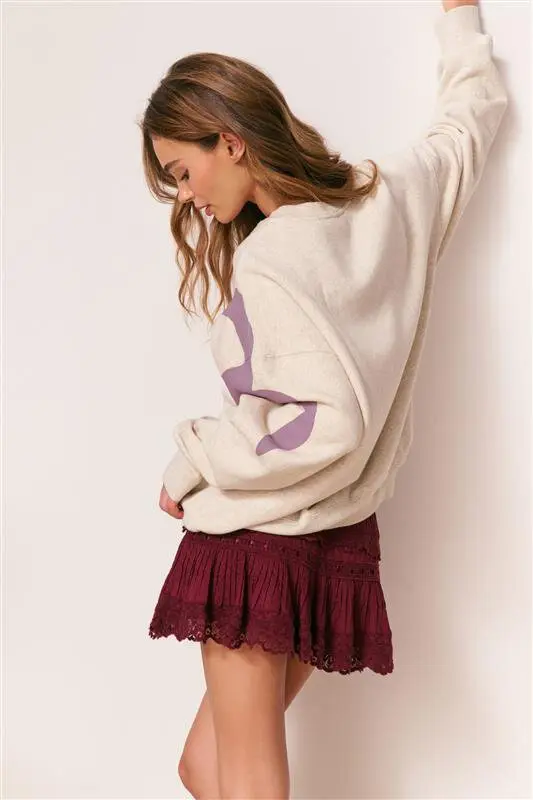 LoveShackFancy Palo Winding Bow Pullover