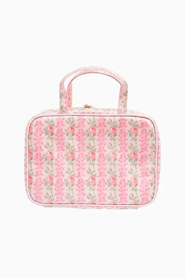 LoveShackFancy Heirloom Print Travel Box - Pink Macaroon