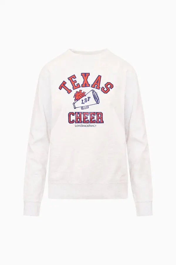 LoveShackFancy First Port Texas Cheer Pullover