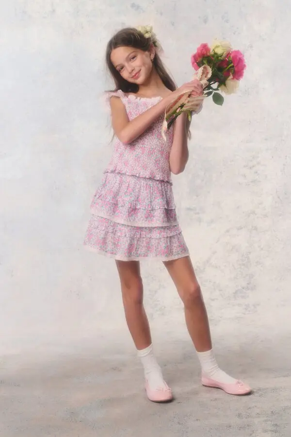 LoveShackFancy Tween Re-edition Billie Floral Skirt