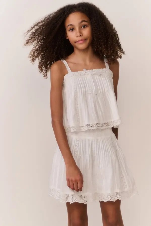 LoveShackFancy Tween Brynlynn Cotton Top
