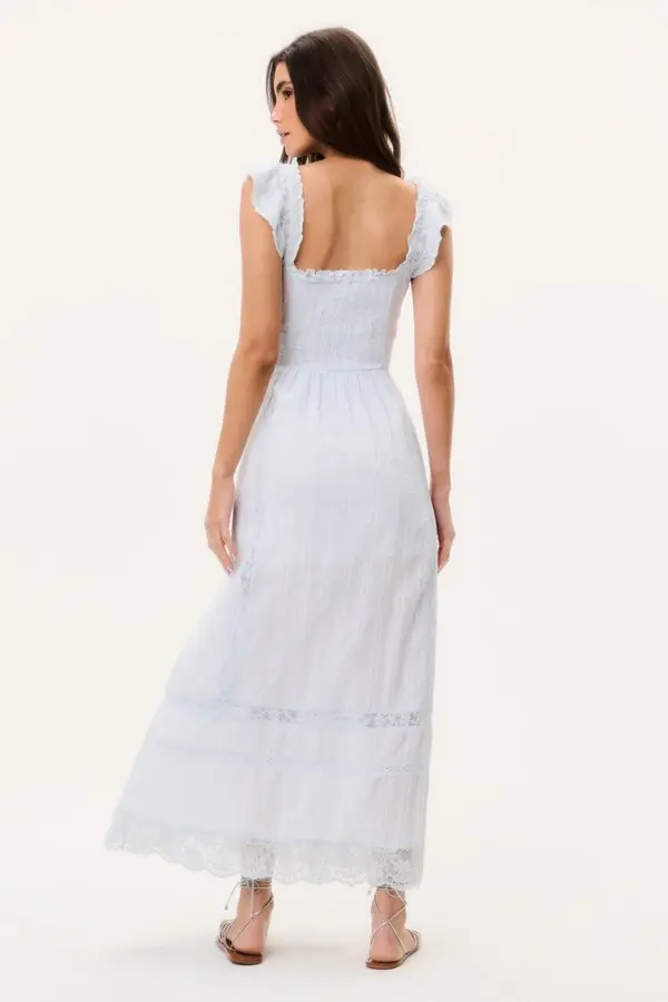 LoveShackFancy Kailette Cotton Maxi Dress - Tender Touch