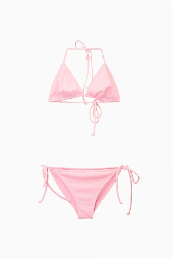 LoveShackFancy Tween Dannie Floral Bikini - Celadon Drift