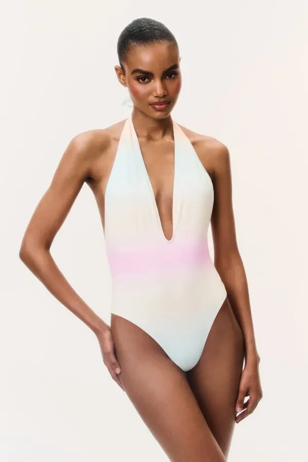 LoveShackFancy Meegan Ombre One-piece Swimsuit
