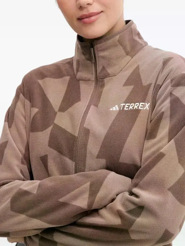Adidas Geometric Print Zip-up Jacket