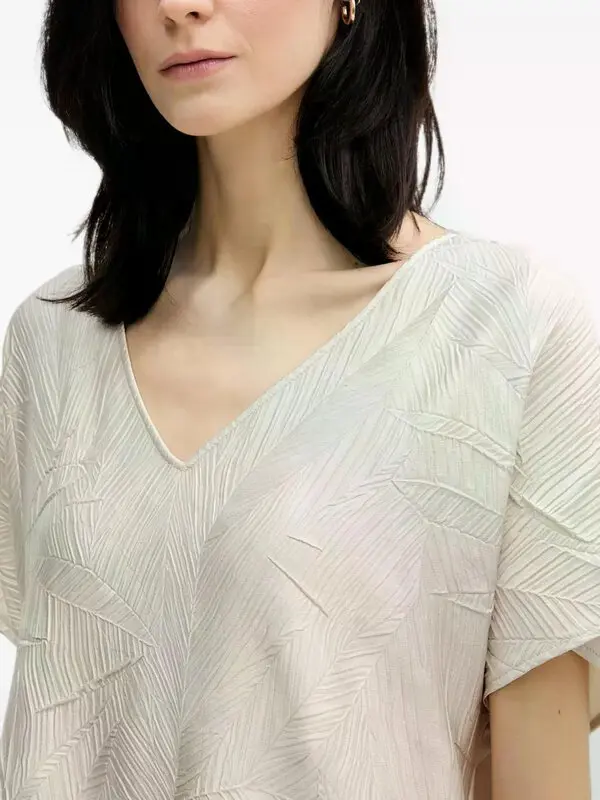 Joseph Ribkoff Textured V-neck T-shirt