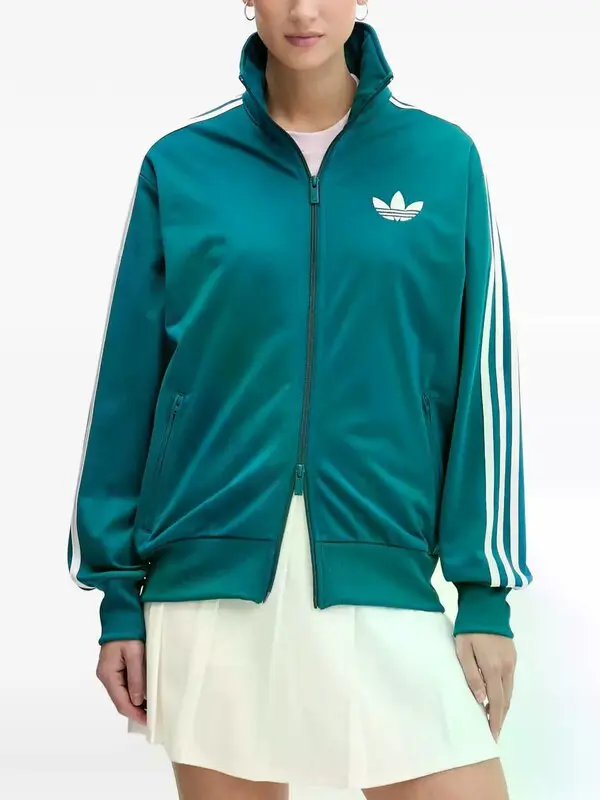 Adidas Zip-up Stripe Track Jacket - Blue