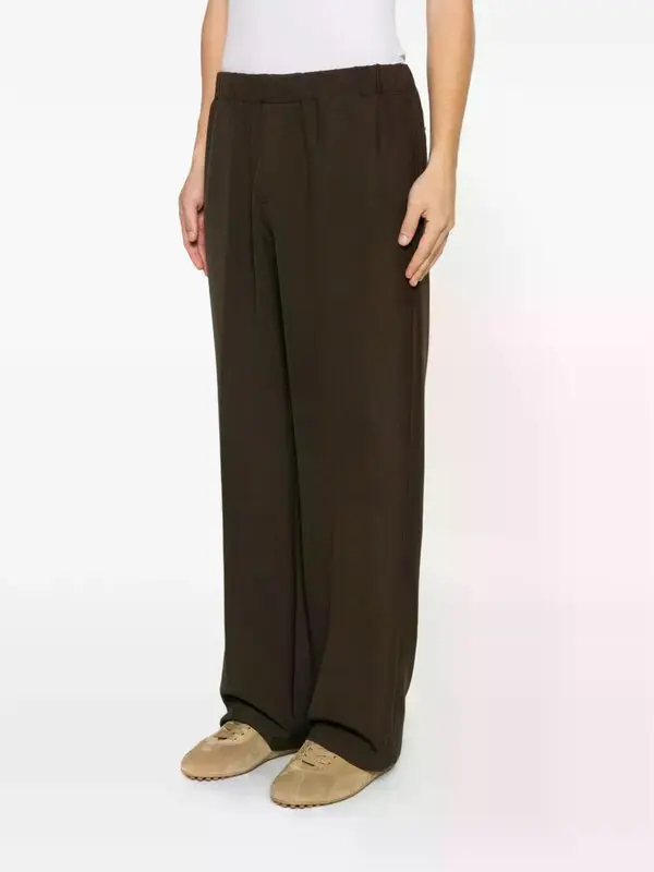 Sandro Elasticated Wide-leg Trousers