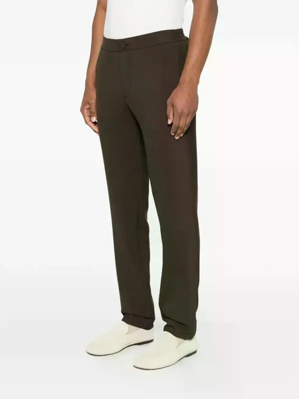 Sandro Monogram Pattern Straight-leg Trousers