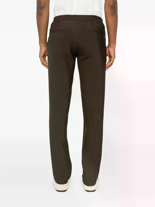 Sandro Monogram Pattern Straight-leg Trousers