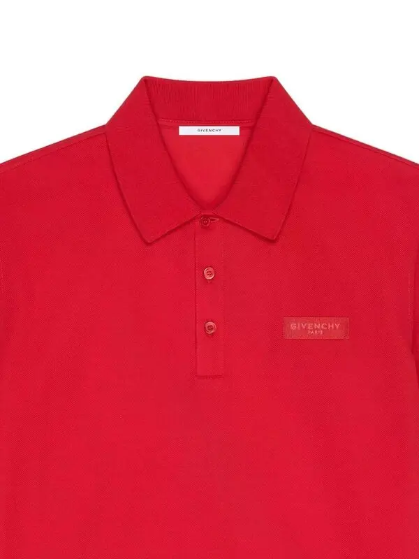 Givenchy Logo-patch Polo Shirt