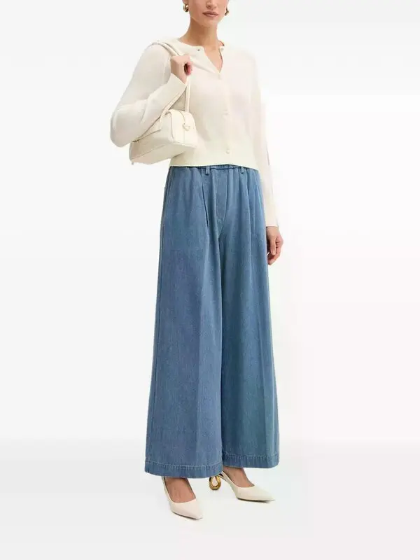 FORTE_FORTE Round Neck Cardigan - Neutrals