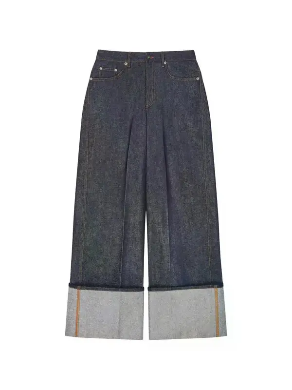 Givenchy Turn-up Cuff Wide Leg Jeans
