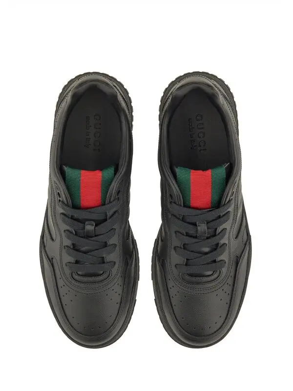 Gucci Re-web Leather Sneakers