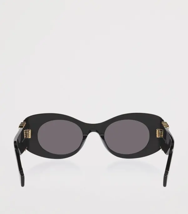 Loewe Anagram Bevelled Oval Sunglasses