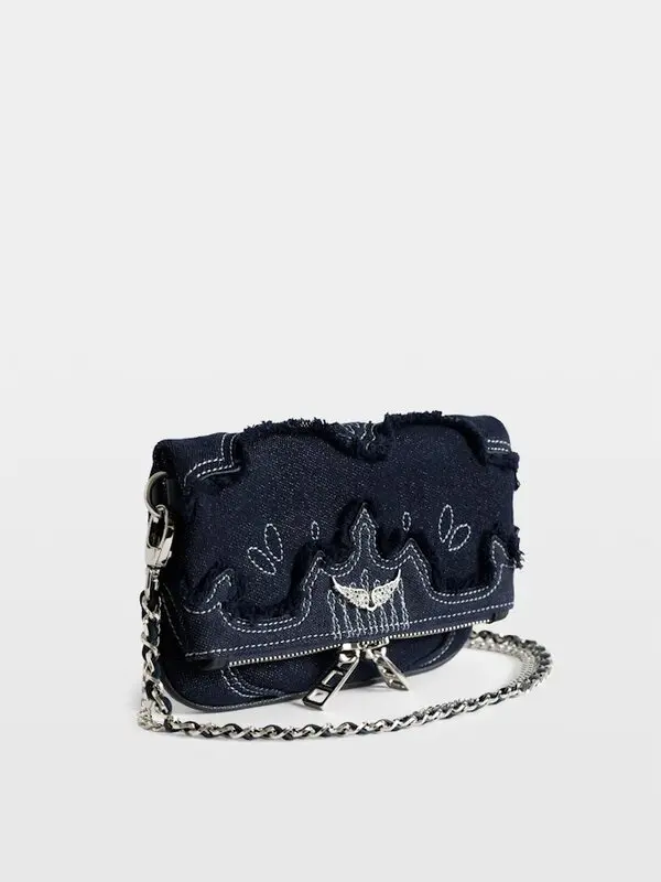 Zadig&Voltaire Rock Mini Clutch Denim
