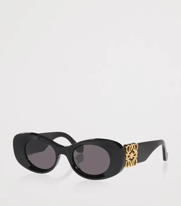 Loewe Anagram Bevelled Oval Sunglasses