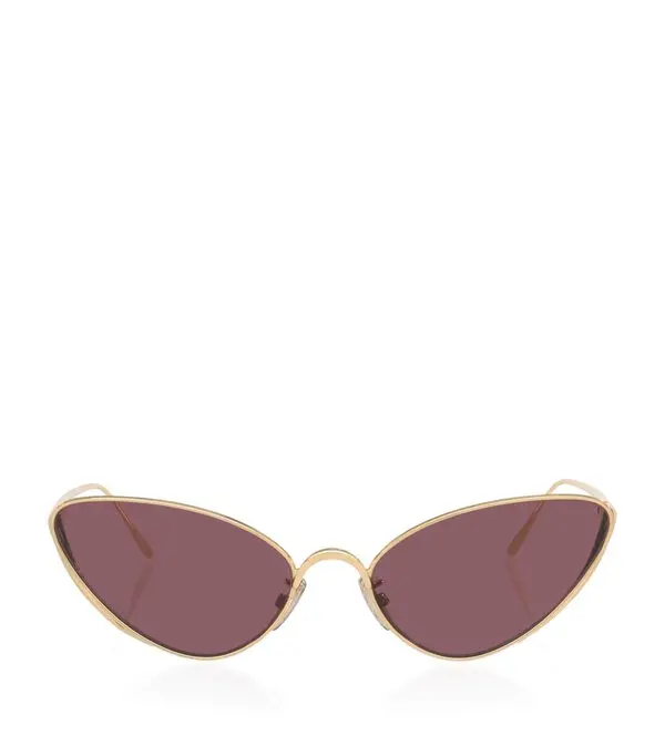 Loewe Shooting Star Cat Eye Sunglasses - Yellow