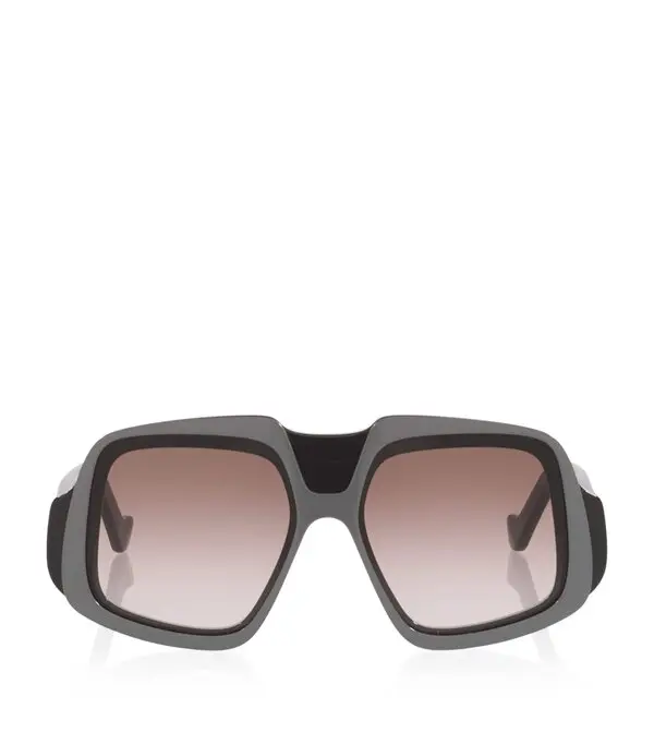Loewe Anagram Oversized Square Frame Sunglasses - Black
