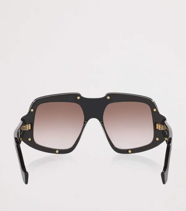 Loewe Anagram Oversized Square Frame Sunglasses - Black